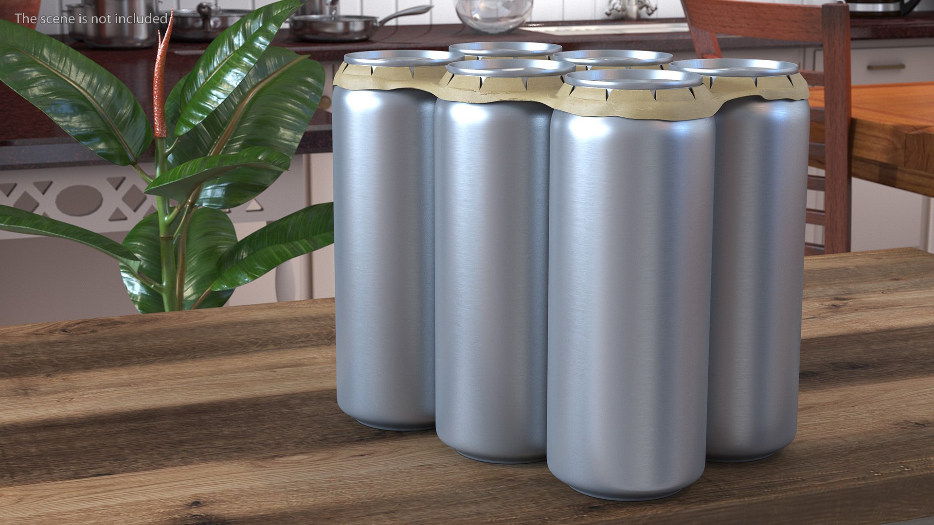 Cardboard Large Can Holder 6 Pack 3D Model - TurboSquid 2137568