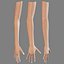 Female Hand Arm 3d Model