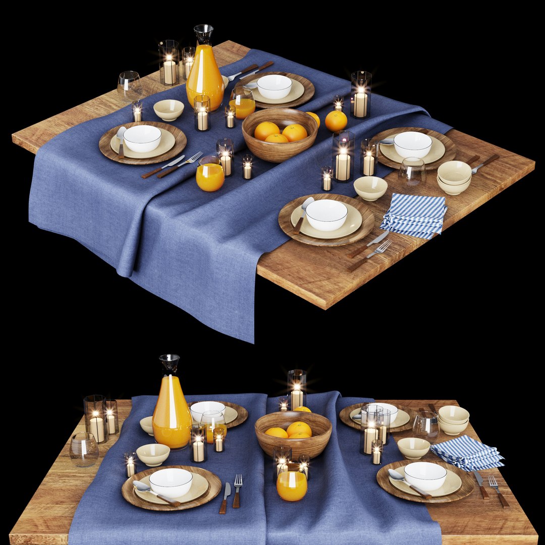 3D 10 Tableware Collection Vol1 - TurboSquid 2301154