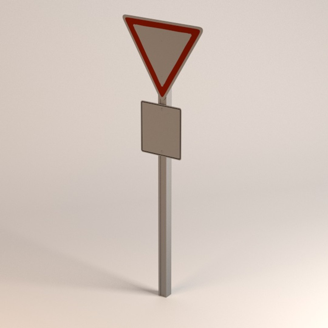traffic sign 3d 3ds