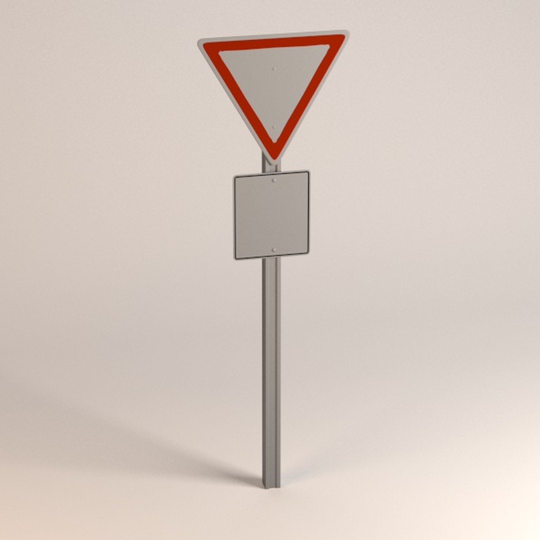 traffic sign 3d 3ds