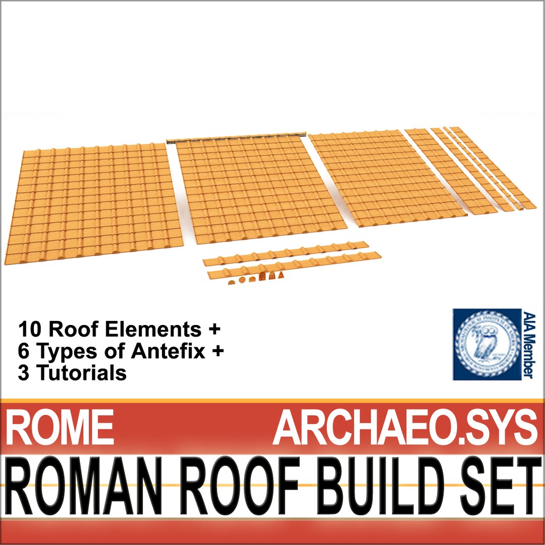 Roman Roof Build Set 3D Model - TurboSquid 1354021