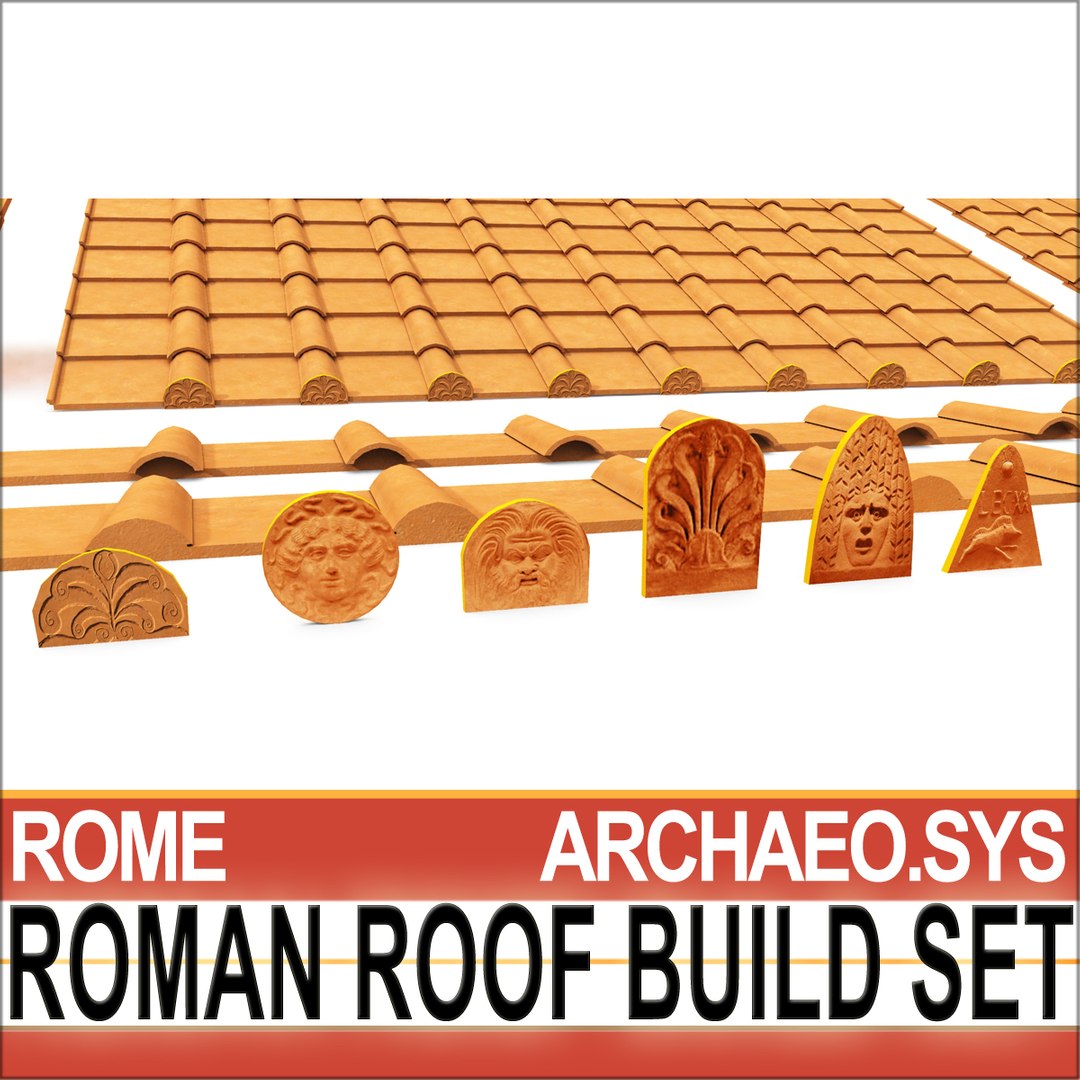 Roman Roof Build Set 3D Model - TurboSquid 1354021