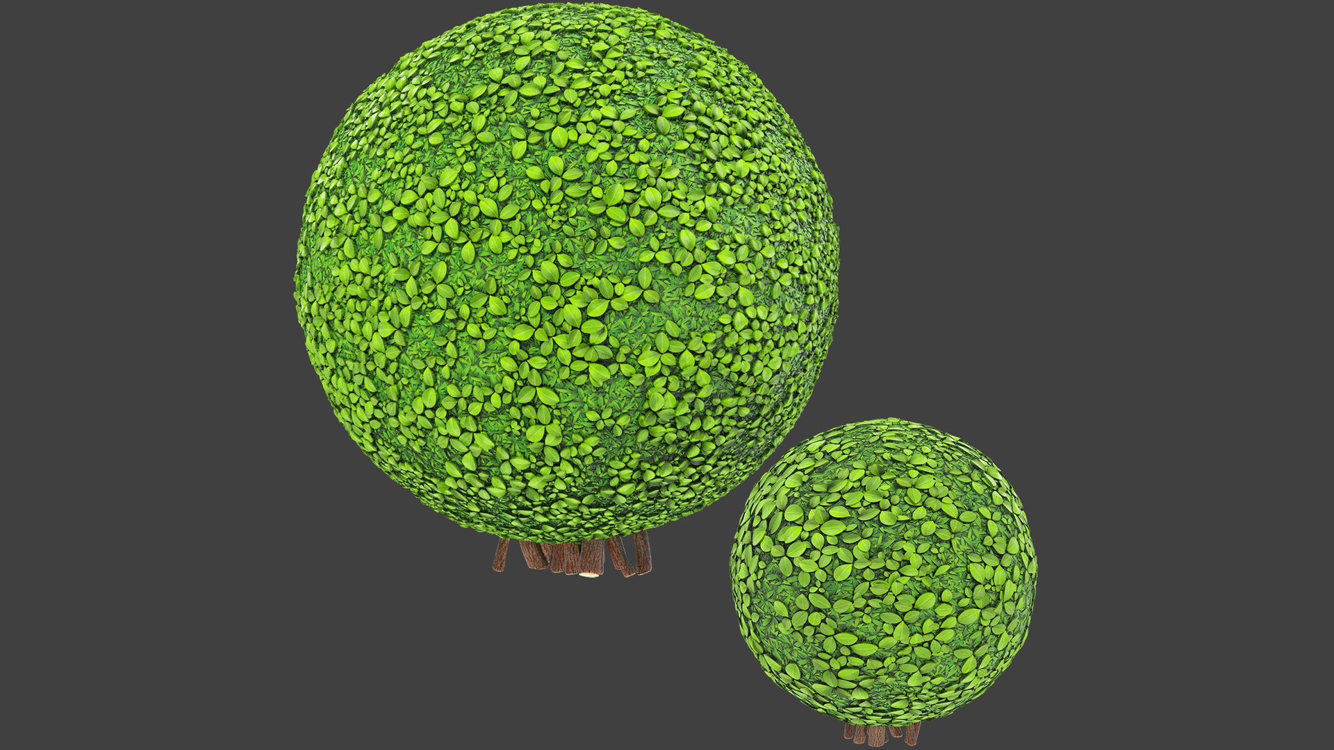 3D Stylized Sphere Bushes Collection V1 Model - TurboSquid 2093308