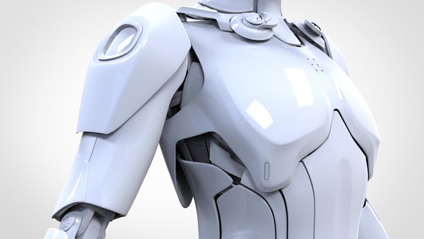 obj cyborg sci-fi robot