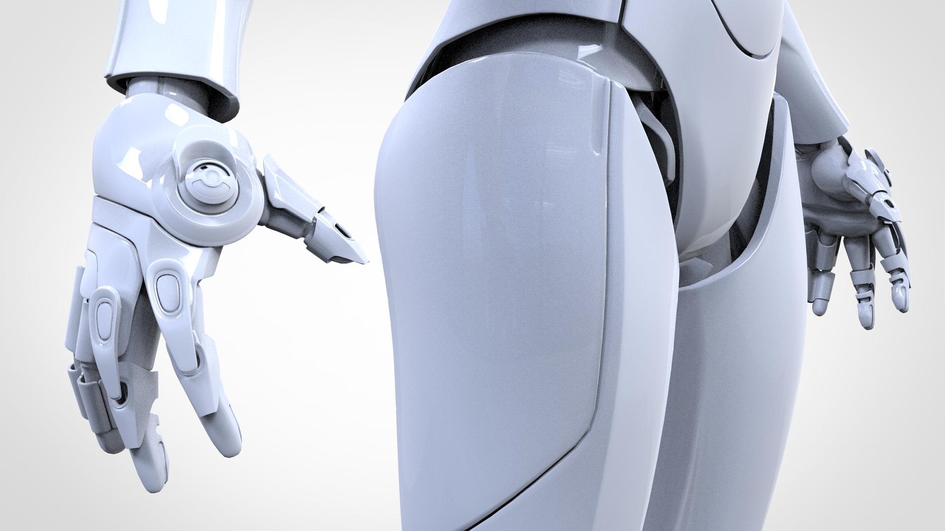 Obj Cyborg Sci-fi Robot