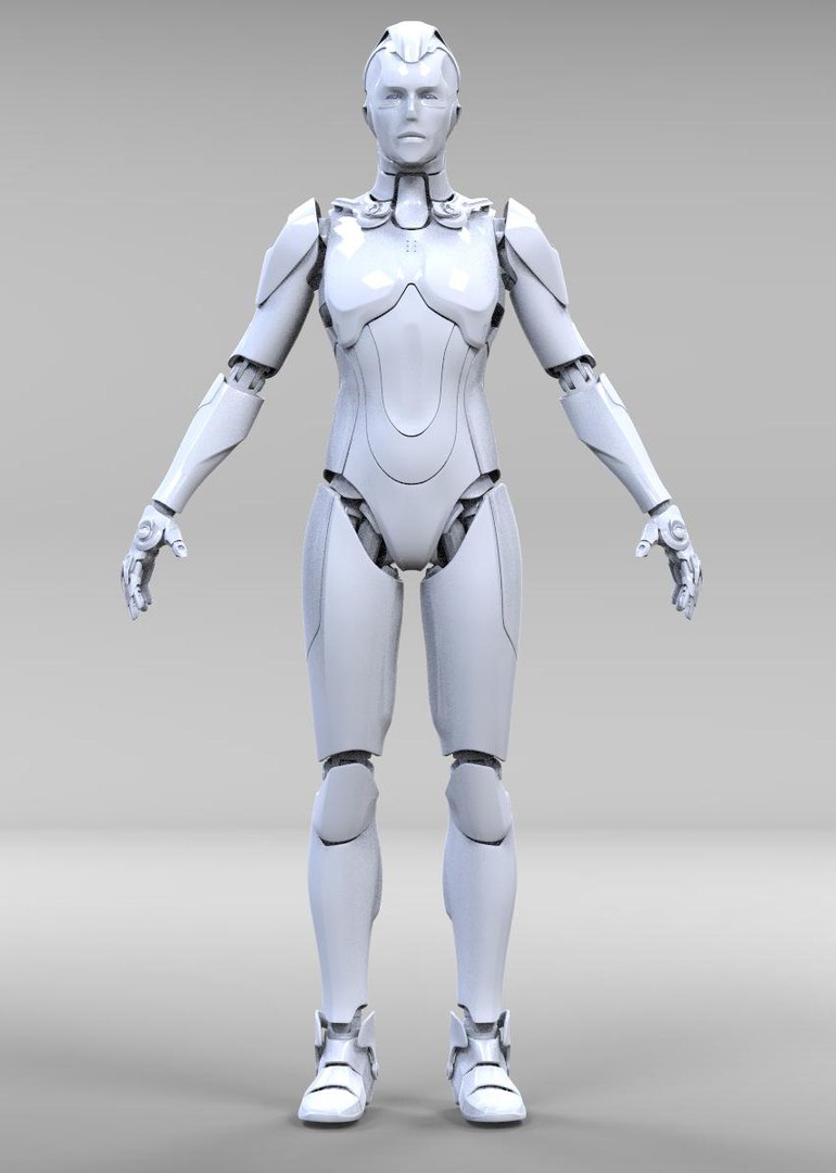 Obj Cyborg Sci-fi Robot