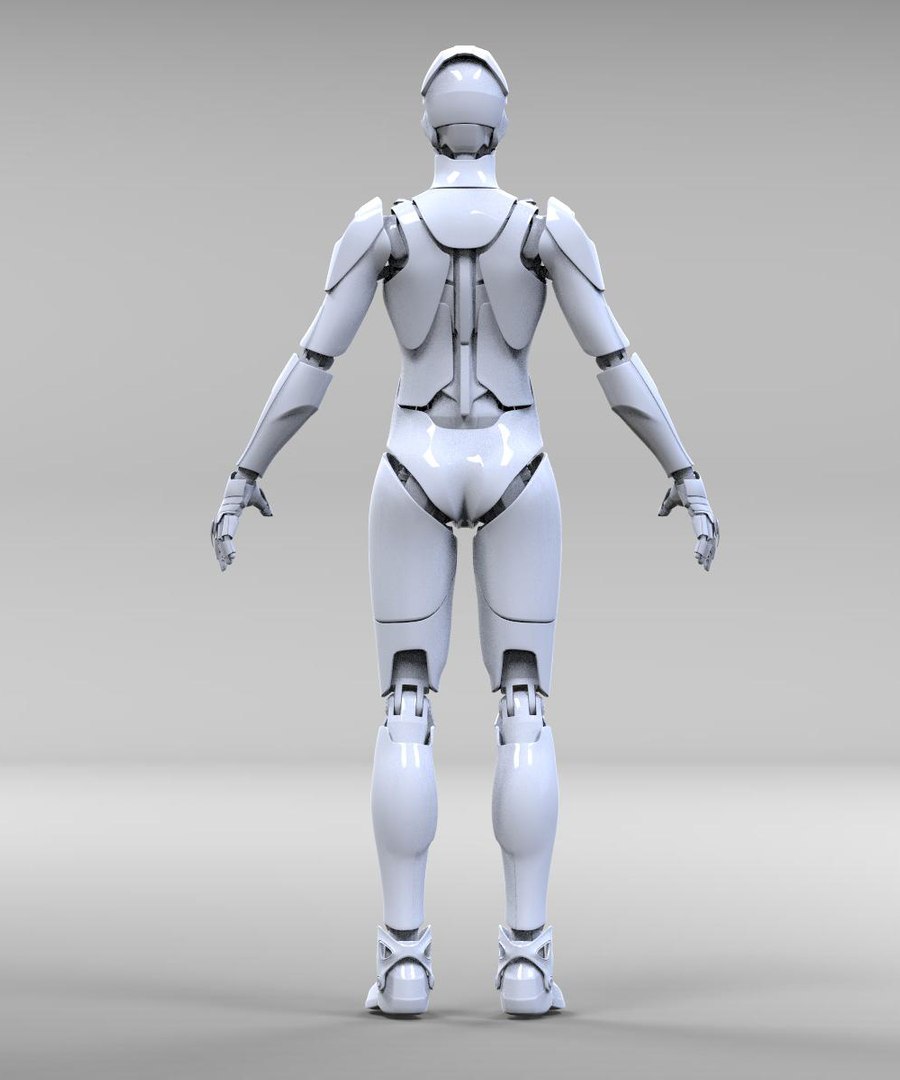 Obj Cyborg Sci-fi Robot
