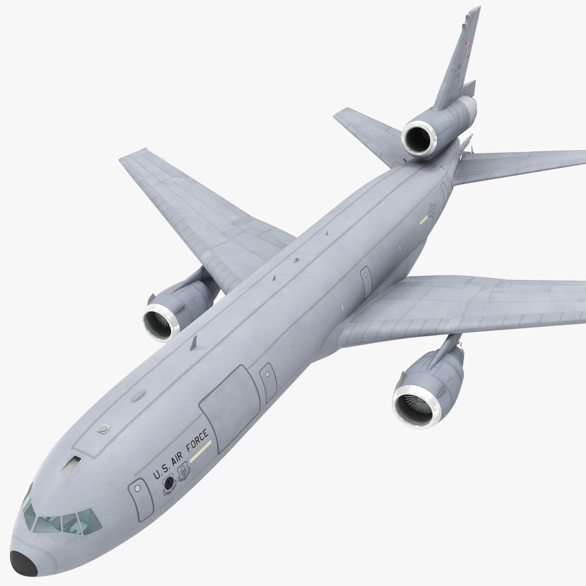 3d model mcdonnell douglas kc-10 rigged