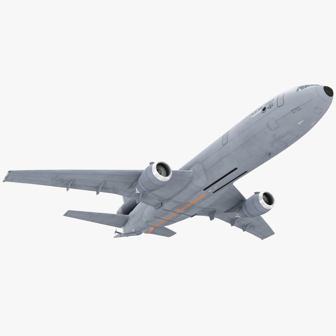 3d model mcdonnell douglas kc-10 rigged