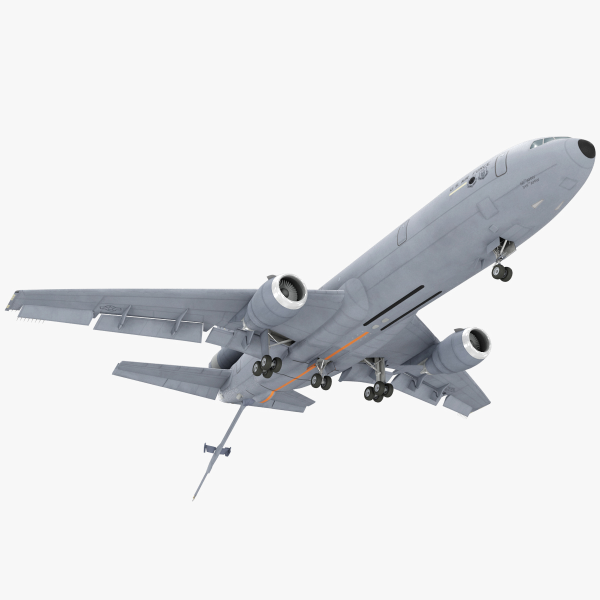 3d model mcdonnell douglas kc-10 rigged