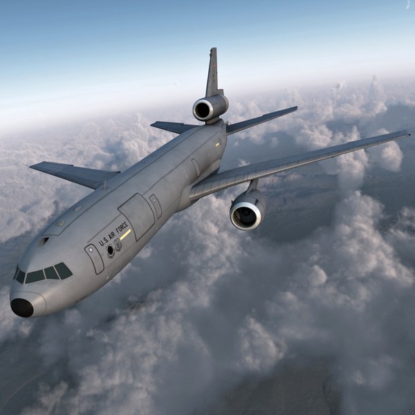 3d model mcdonnell douglas kc-10 rigged