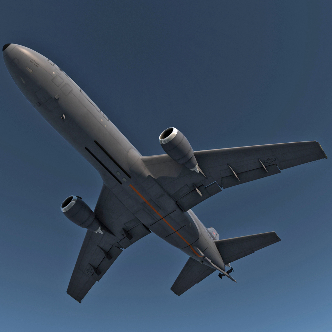 3d model mcdonnell douglas kc-10 rigged