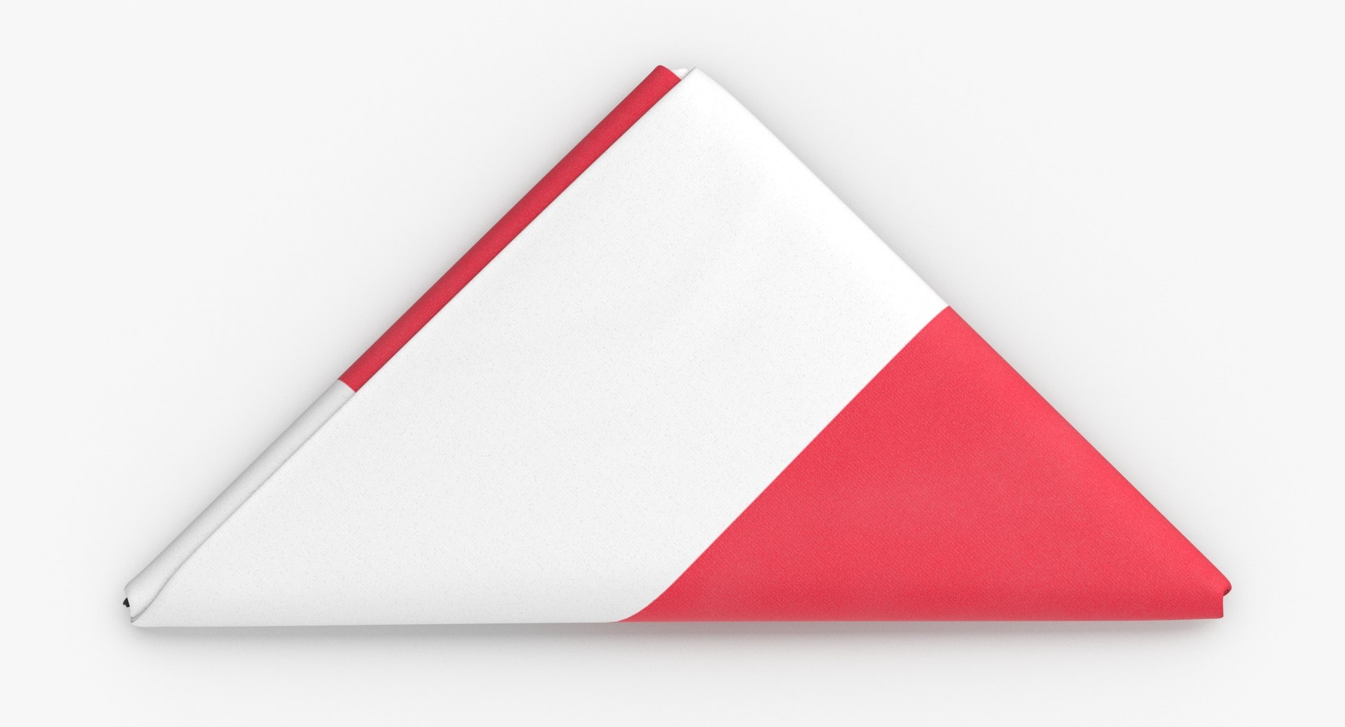 Flag Folded Triangle Poland 3D Model - TurboSquid 1571537