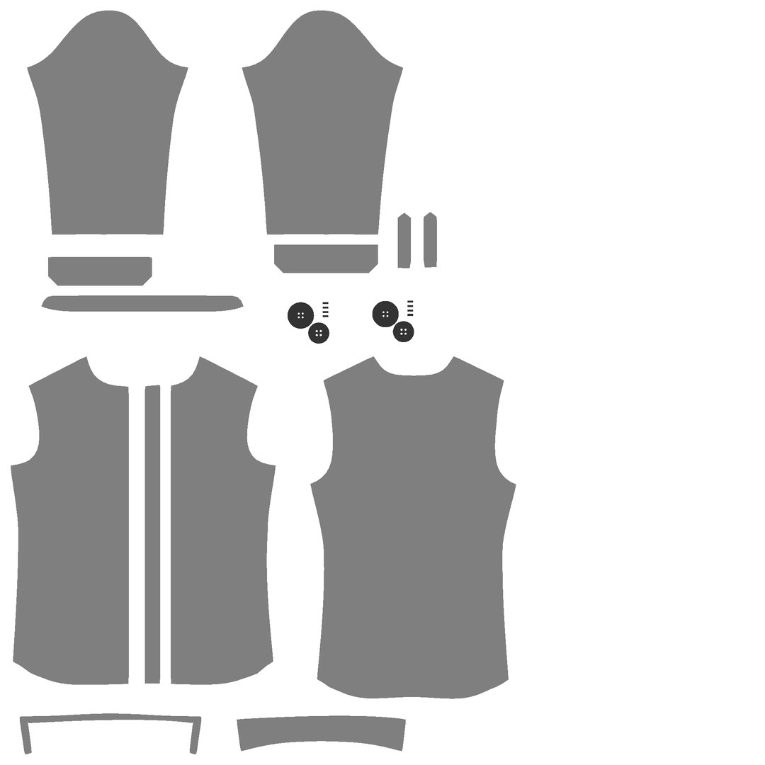 Ladies White Print Shirt In Low Poly 3D Model - TurboSquid 2389689