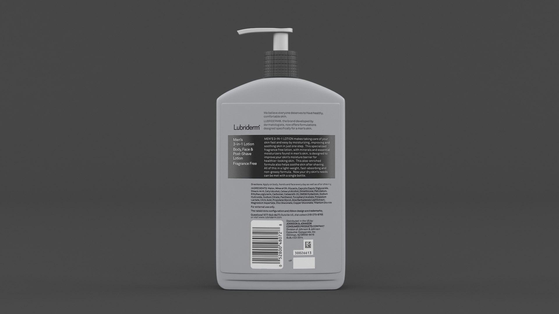 3D Lubriderm Lotion - TurboSquid 2200418