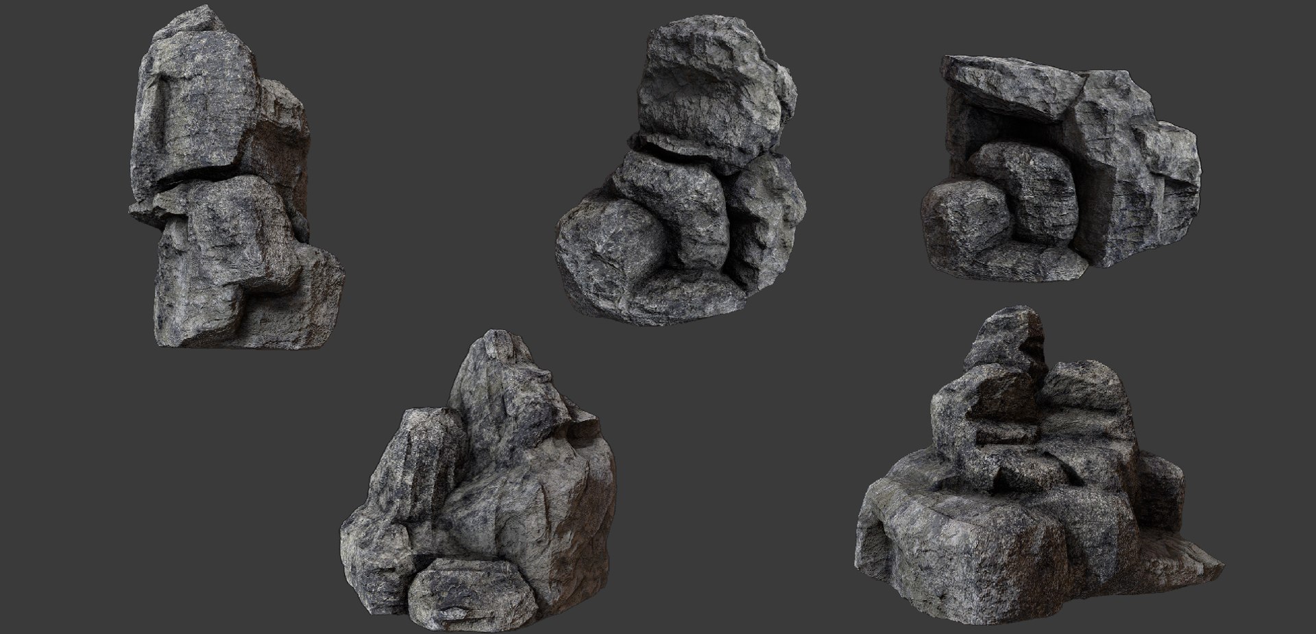 3D Rocks 4 Model - TurboSquid 1398217