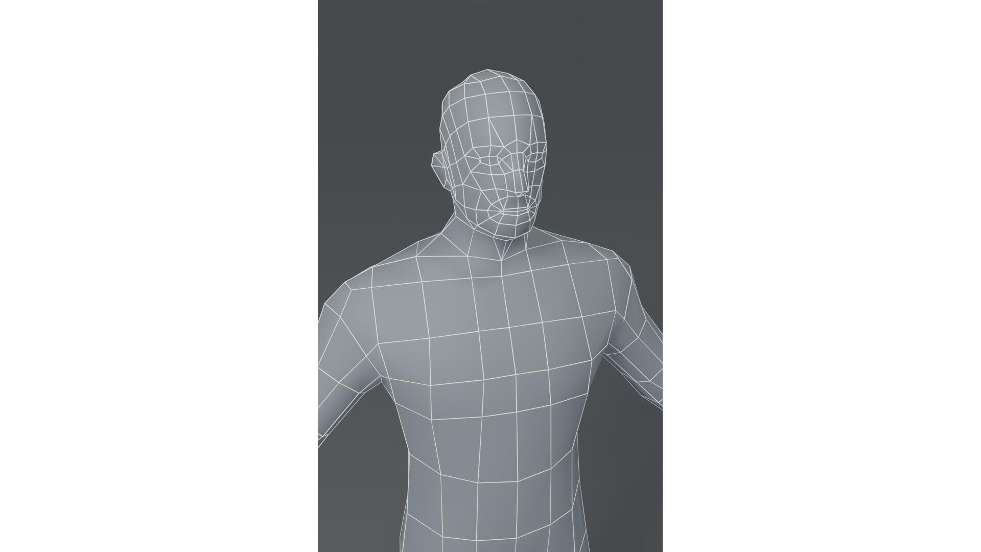 3D Human Body Base Mesh - TurboSquid 1651999