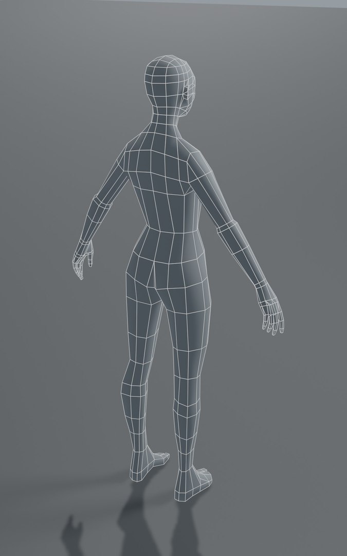 3D Human Body Base Mesh - TurboSquid 1651999