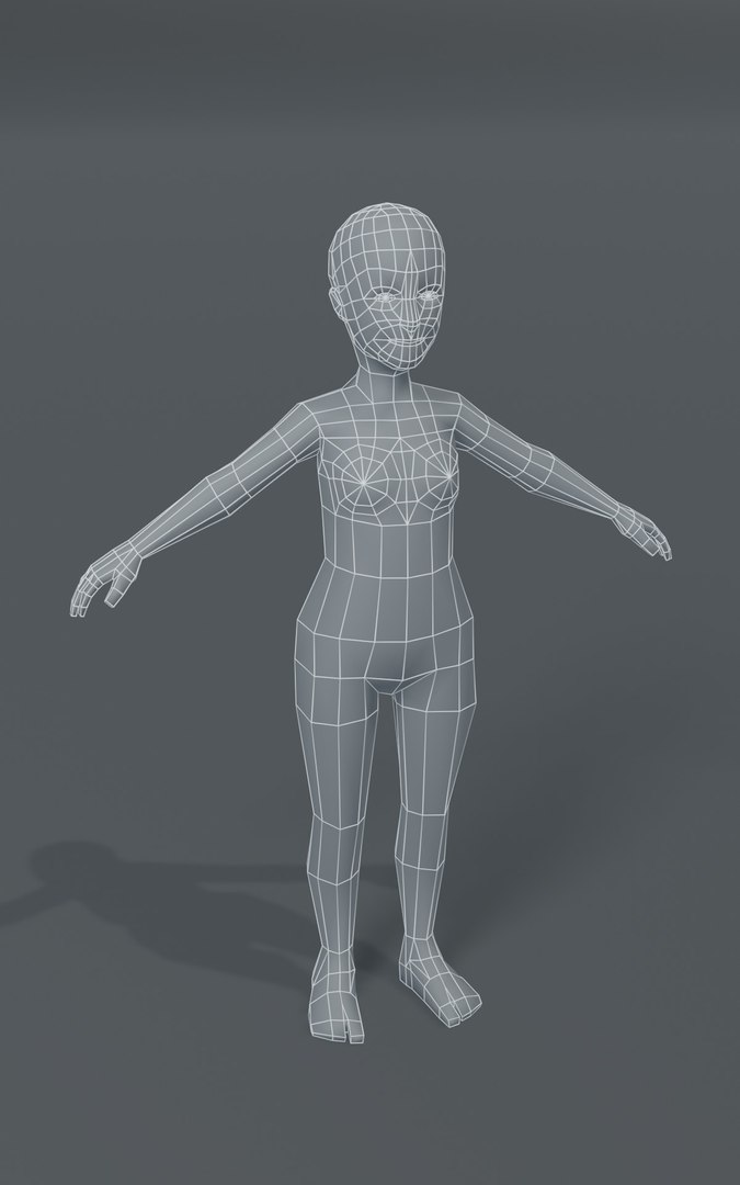 3D Human Body Base Mesh - TurboSquid 1651999