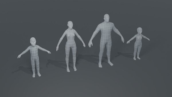 small girl 3d model