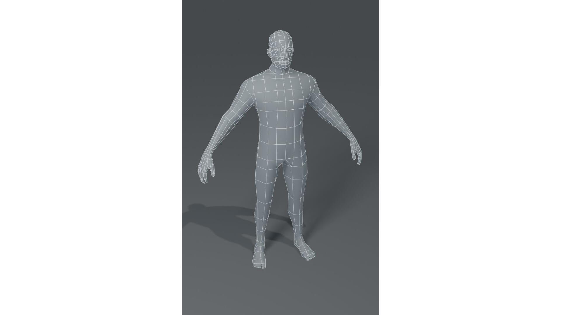 3D Human Body Base Mesh - TurboSquid 1651999