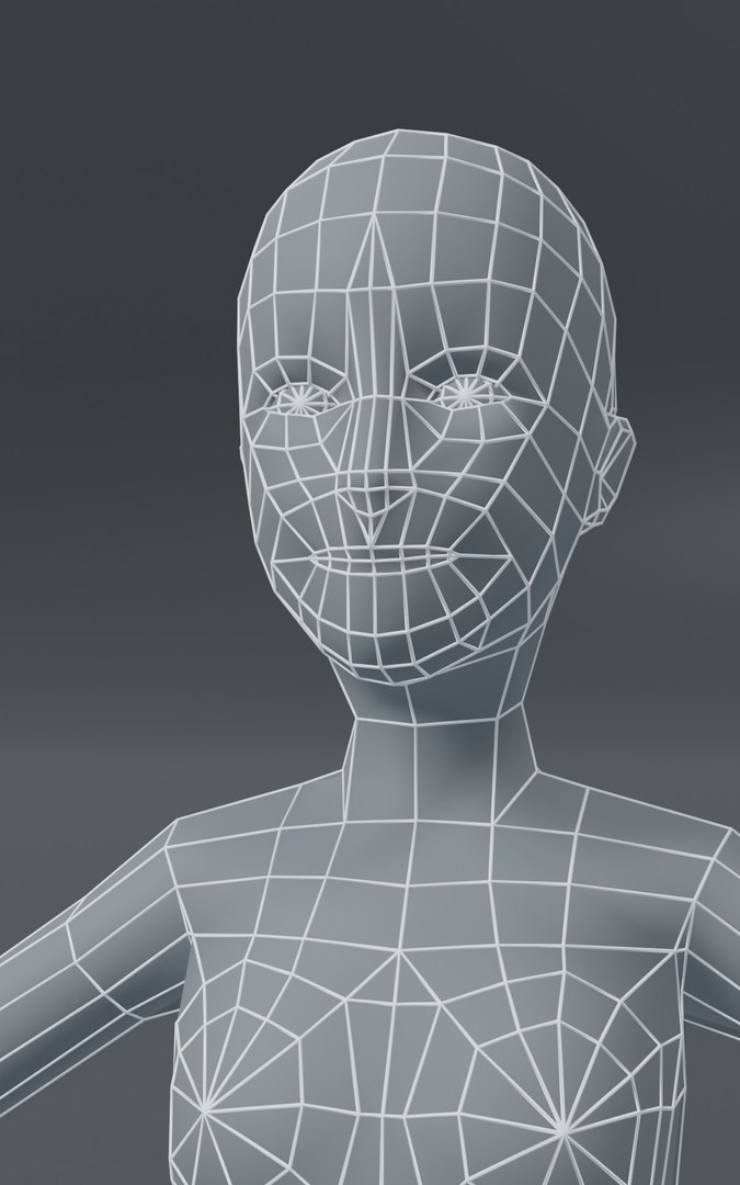 3D Human Body Base Mesh - TurboSquid 1651999