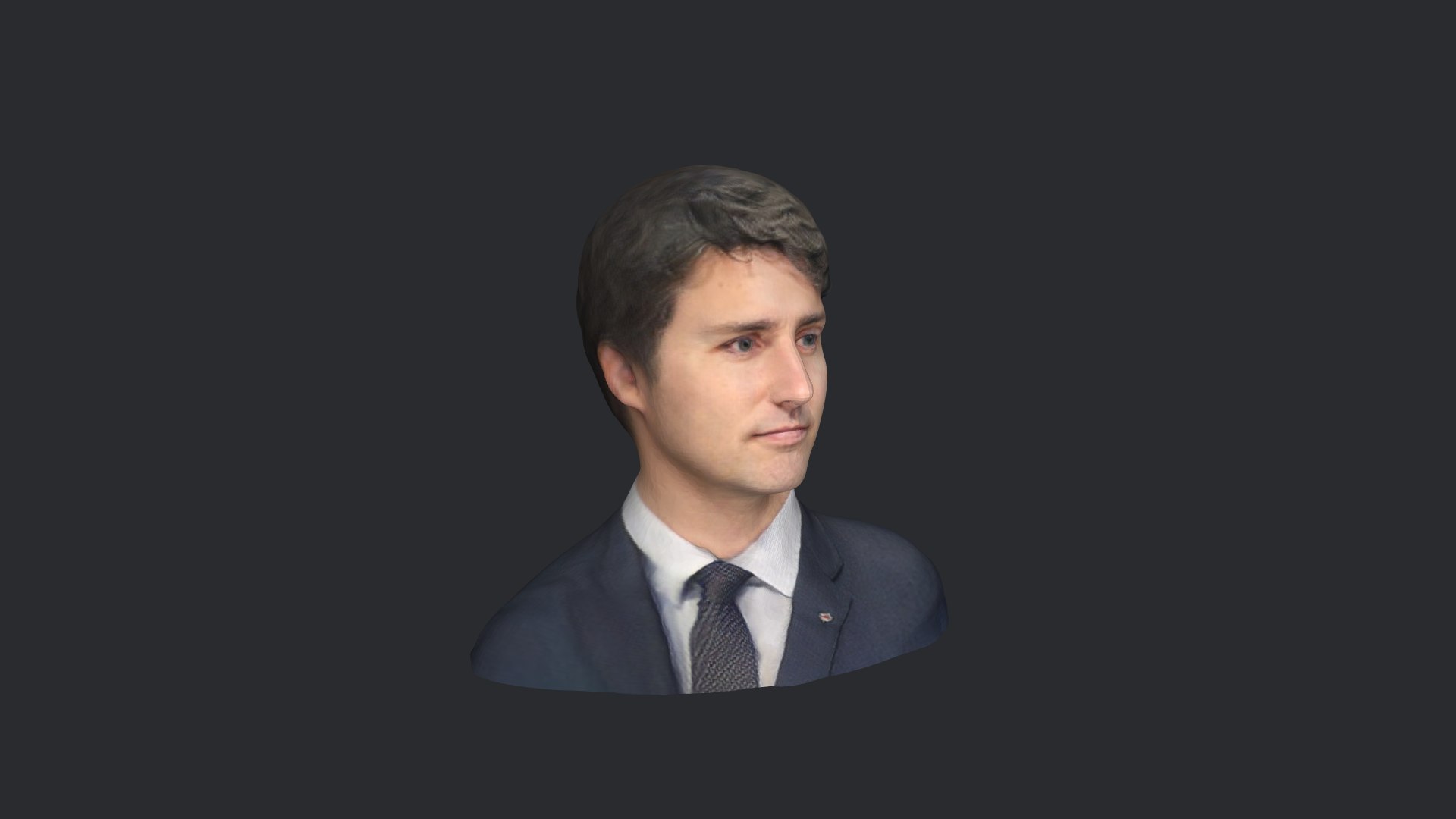 Justin Trudeau-Realistic Bust Head Ready 3D - TurboSquid 1874058
