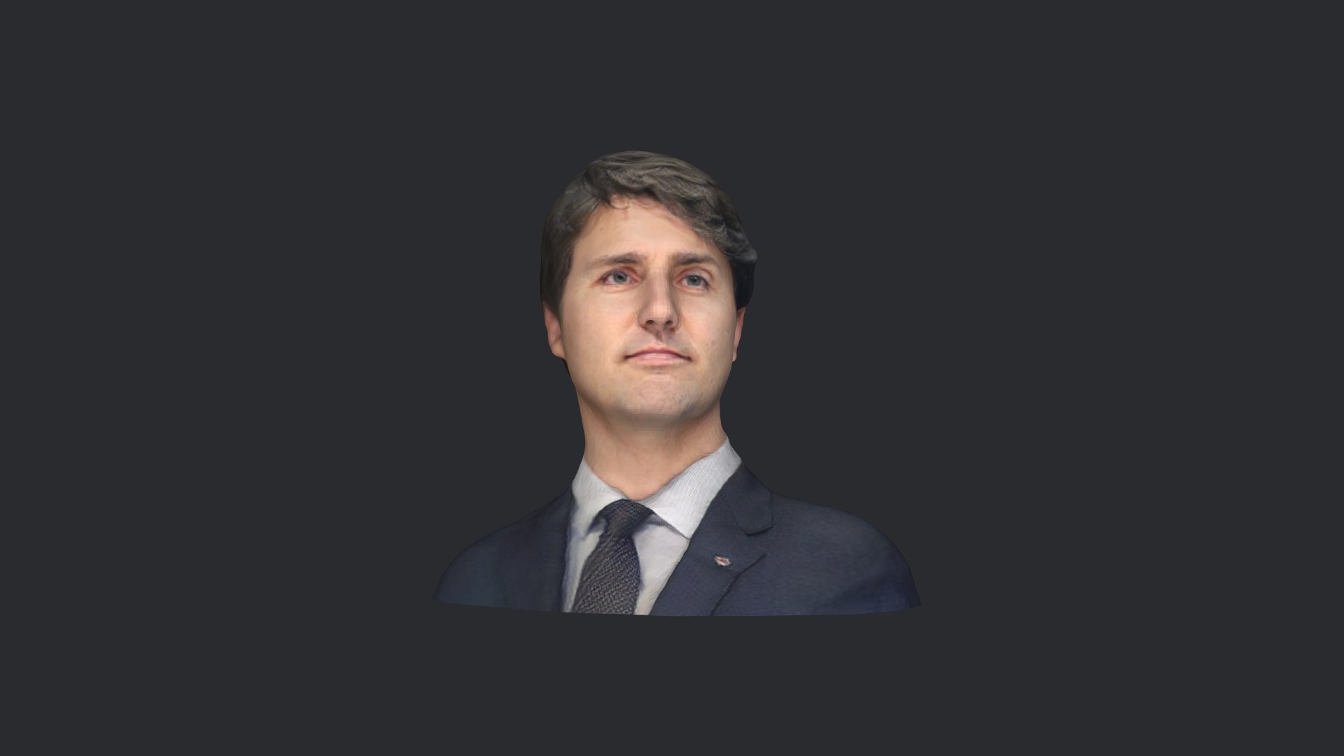 Justin Trudeau-Realistic Bust Head Ready 3D - TurboSquid 1874058
