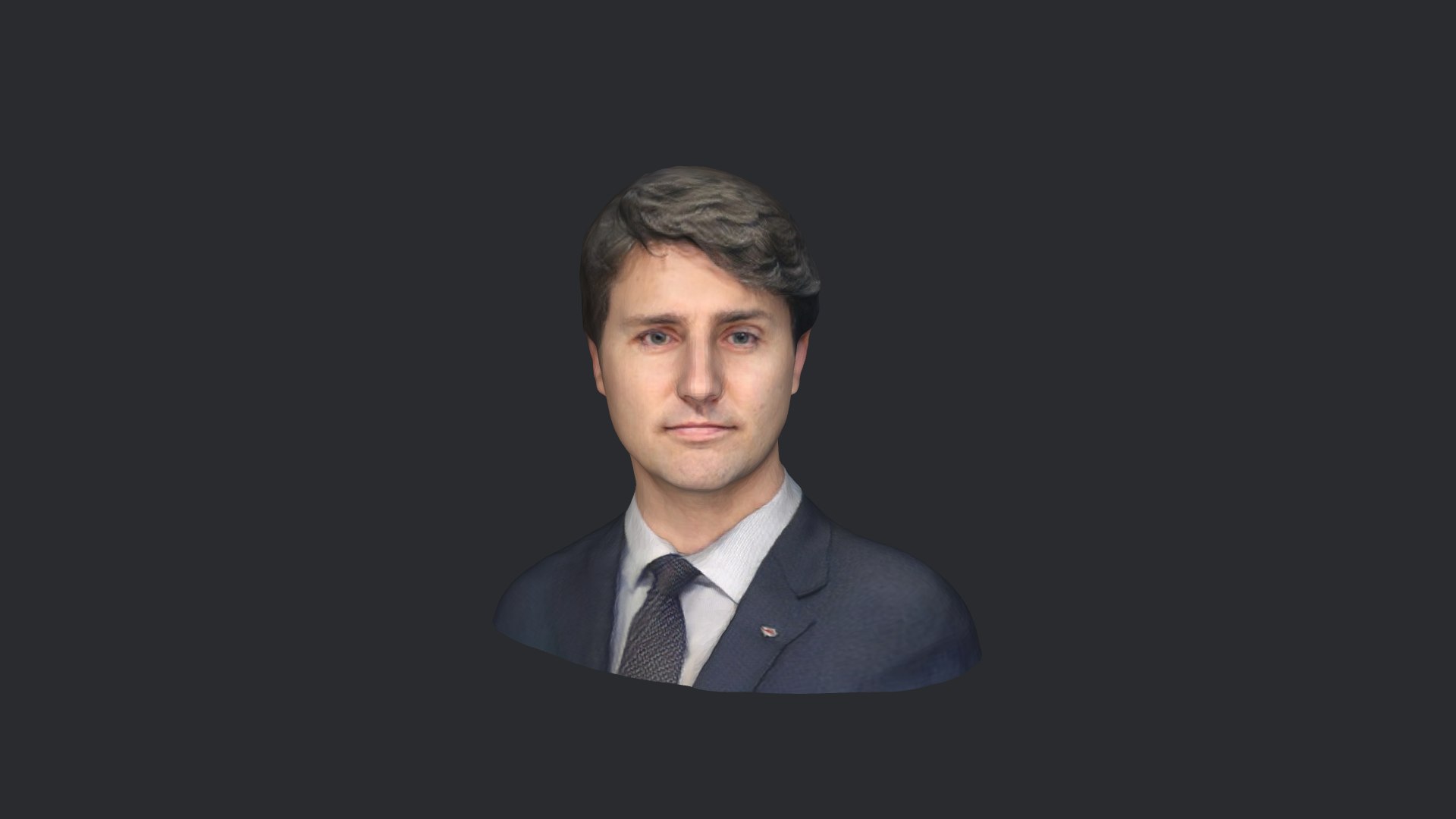 Justin Trudeau-Realistic Bust Head Ready 3D - TurboSquid 1874058