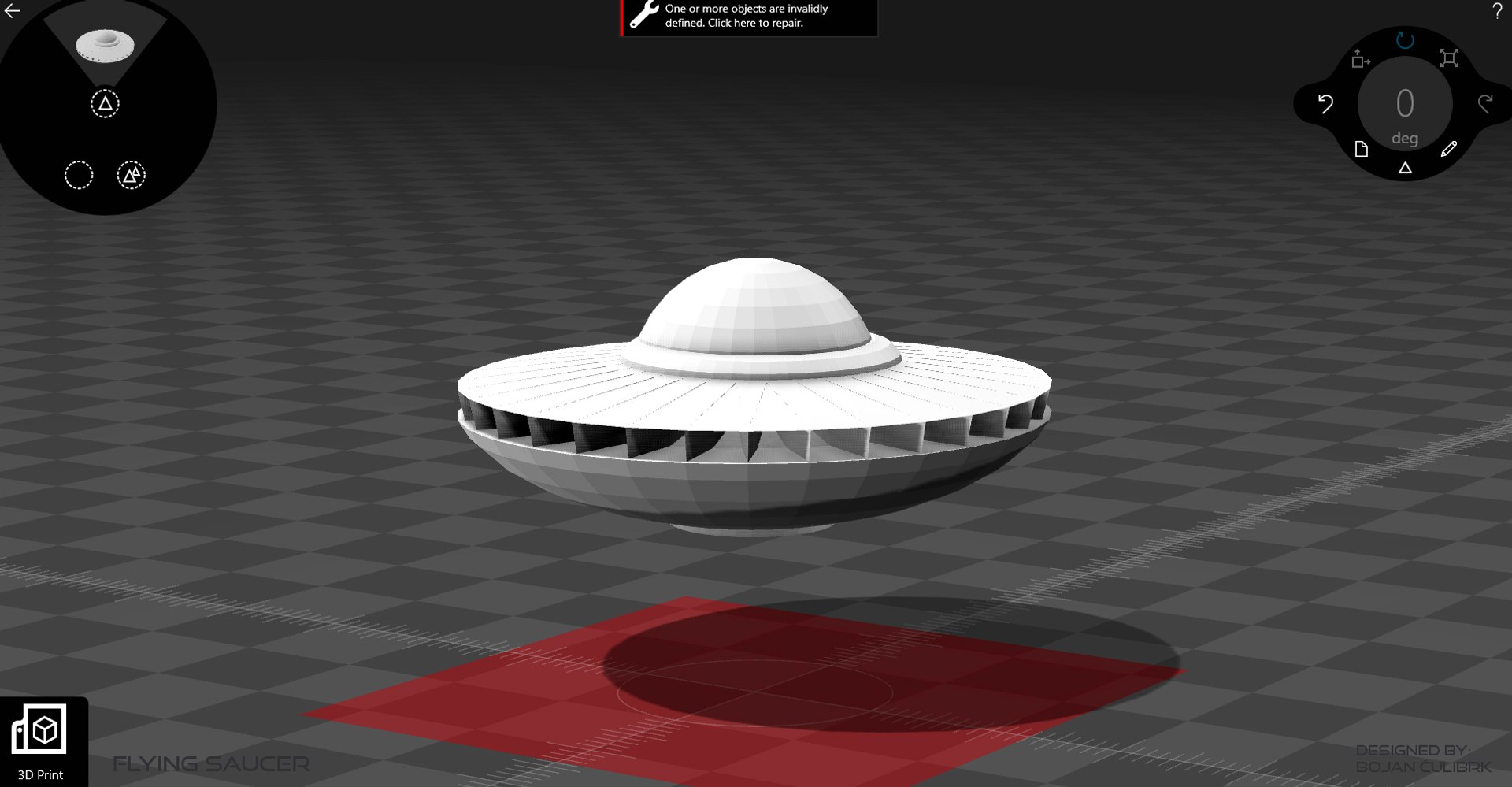 3d Model Flying Saucer