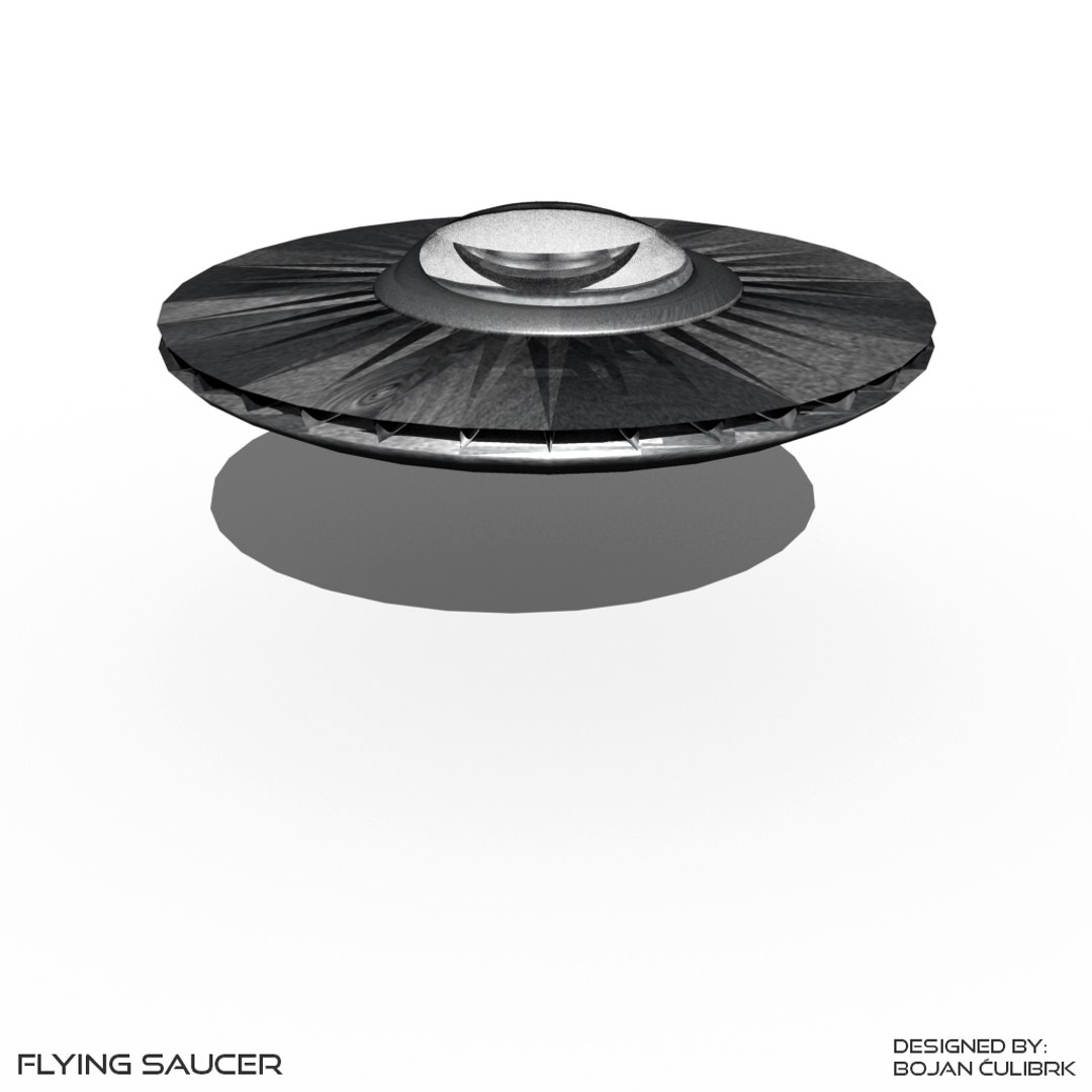 3d model flying saucer