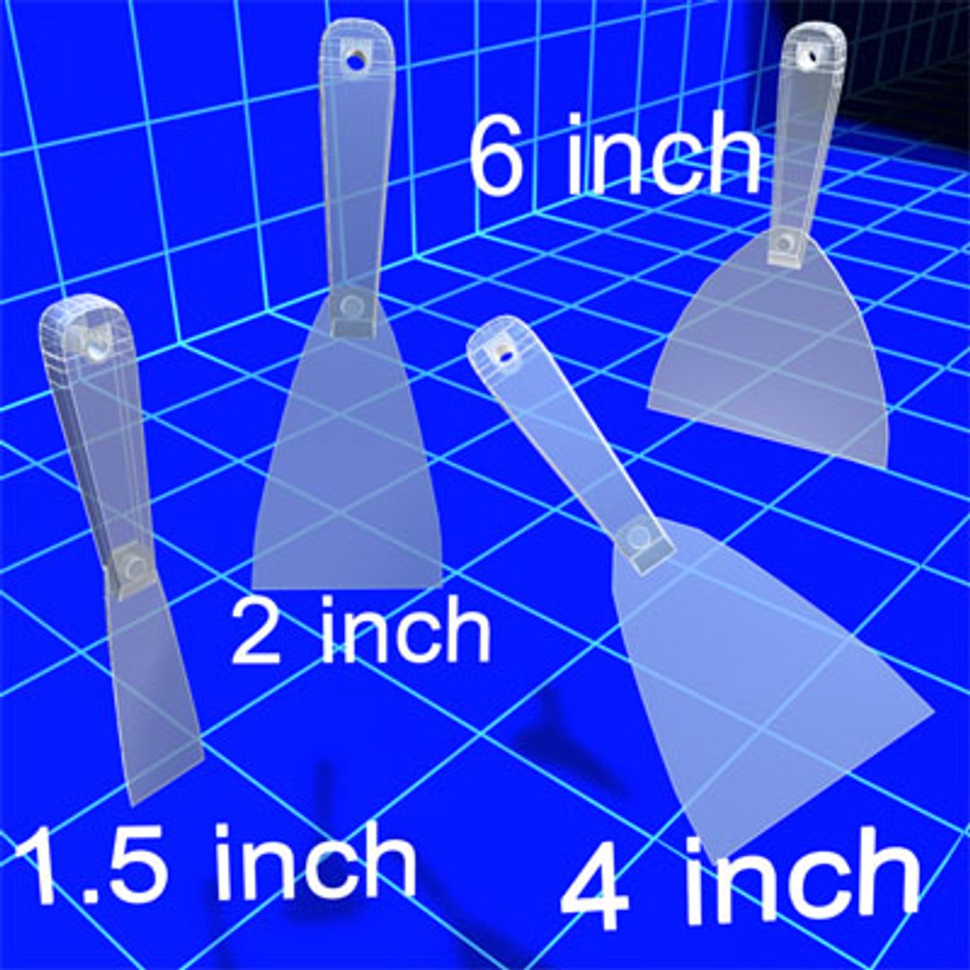 Drywall Mud Knives 01 3d Model