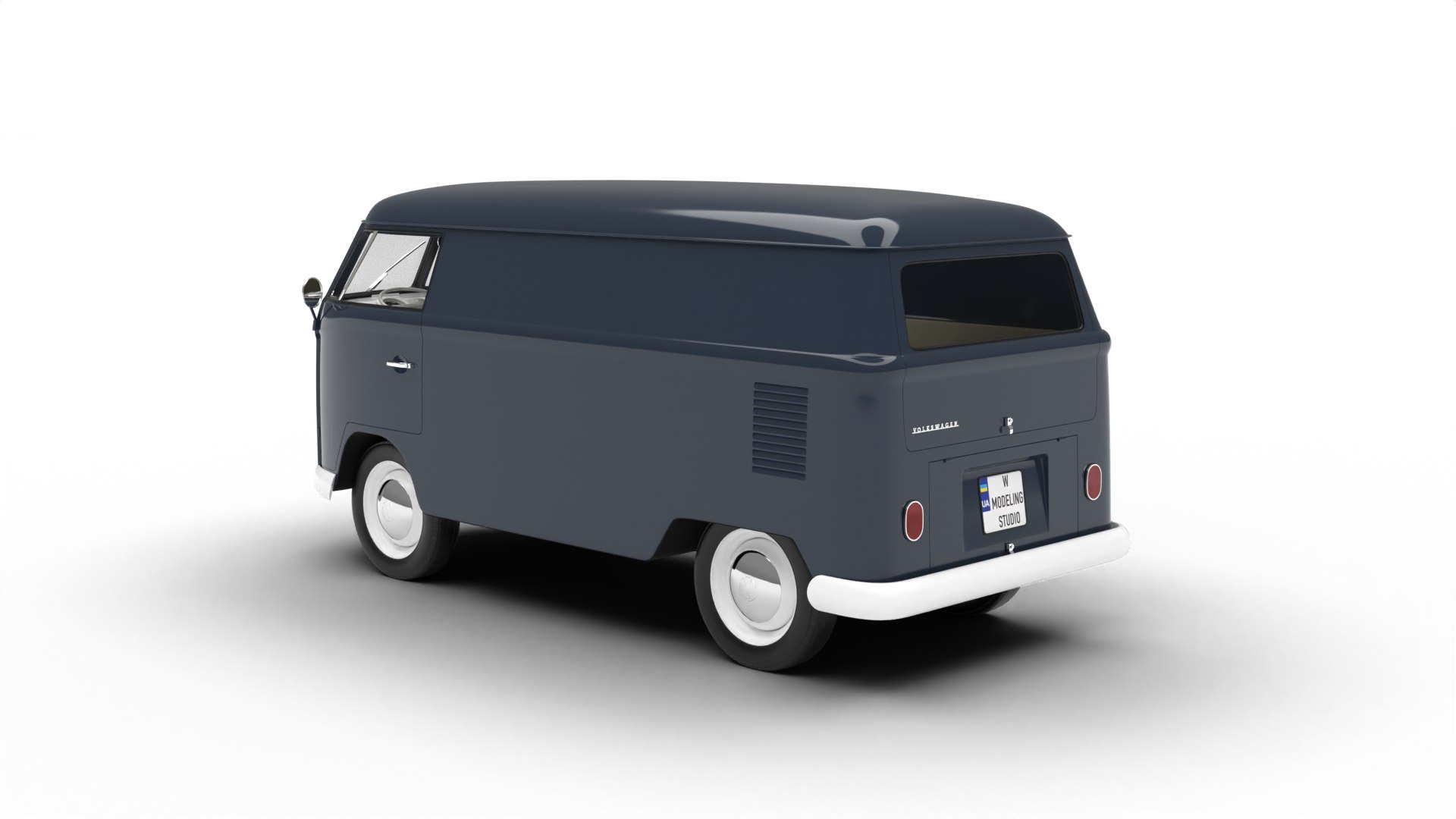 3D Model Volkswagen T1 Panel Van 1950 3d Model - TurboSquid 2388740