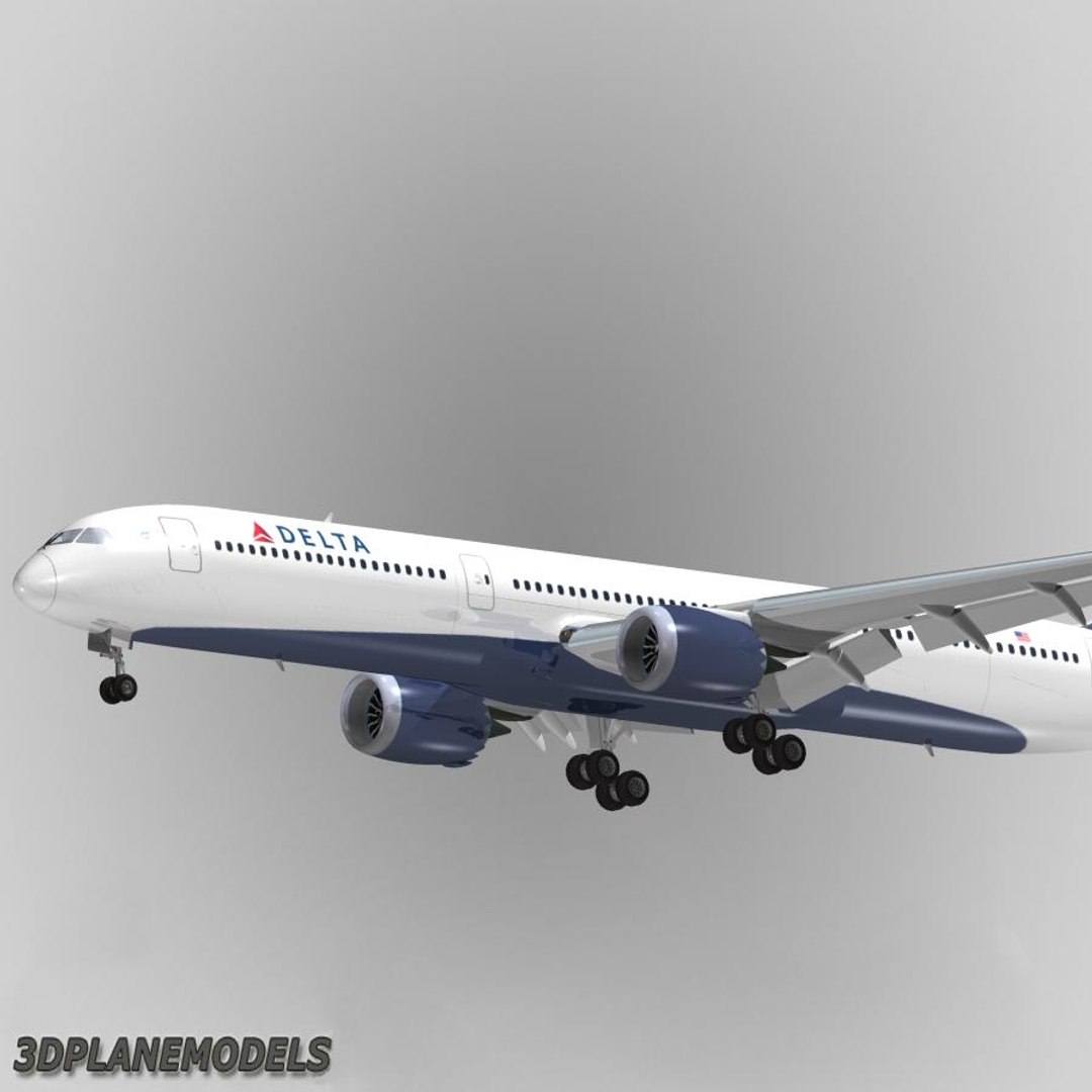 B787-10 Delta Air Lines 3d 3ds