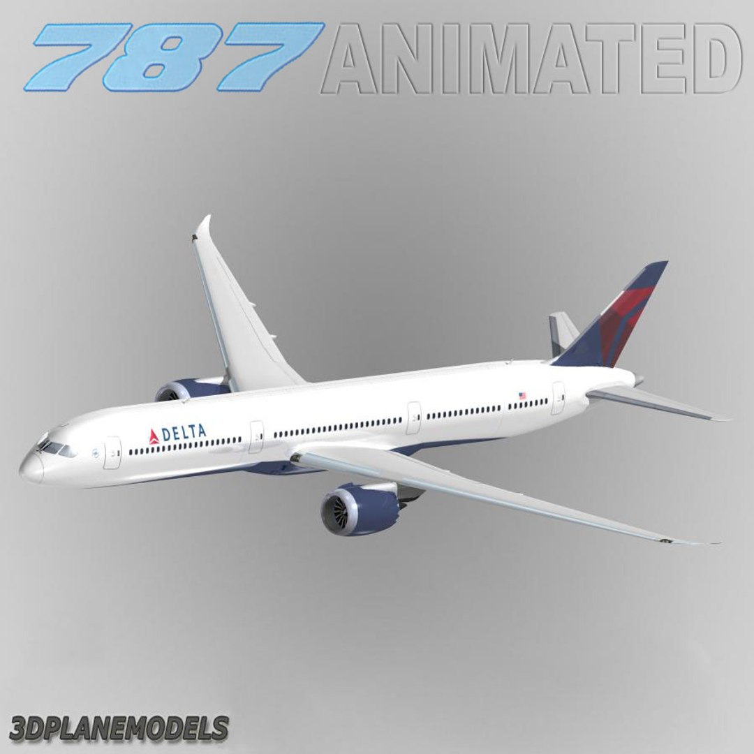 B787-10 Delta Air Lines 3d 3ds