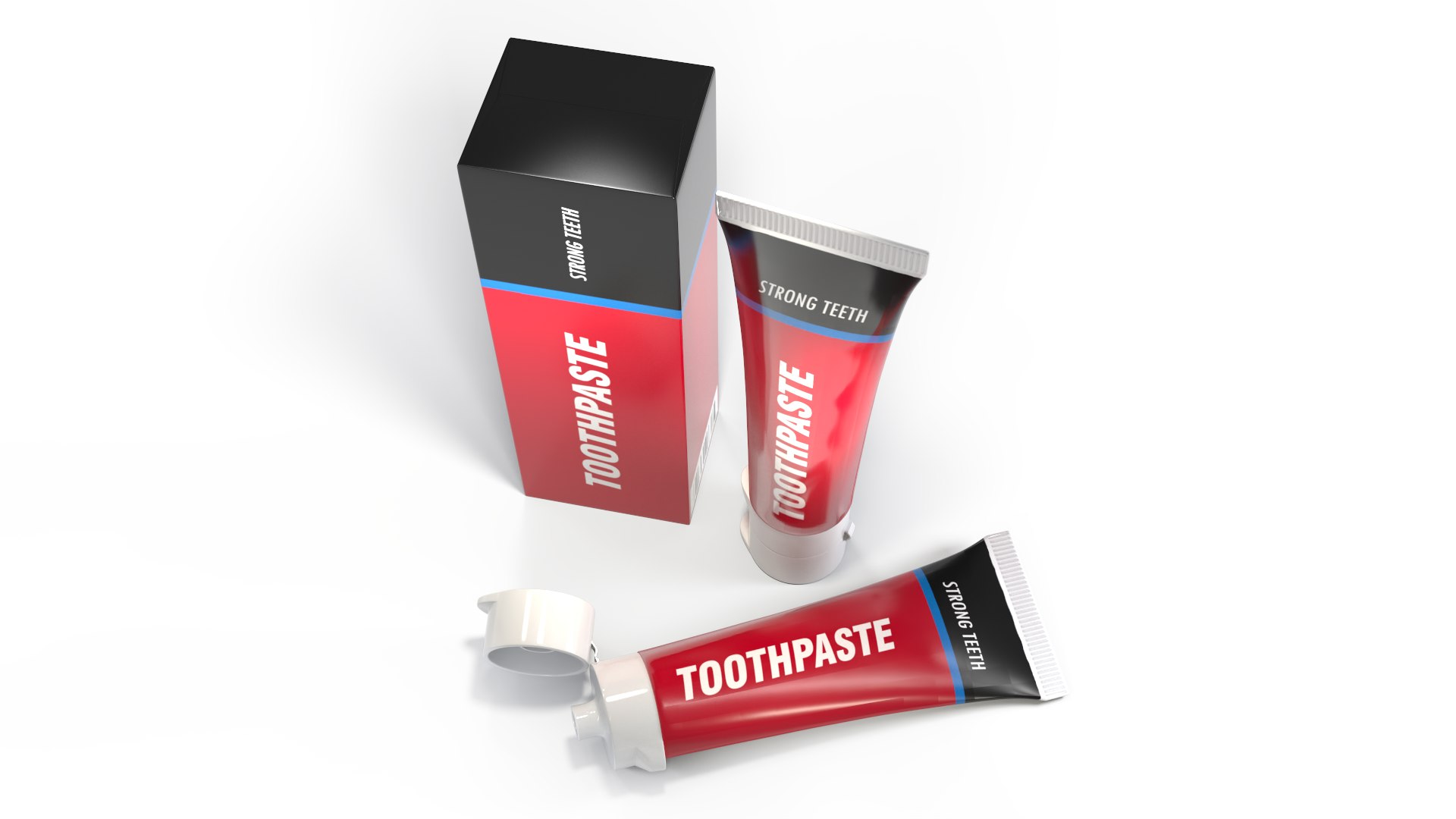 Toothpaste Tube Box 3D Model - TurboSquid 1704470
