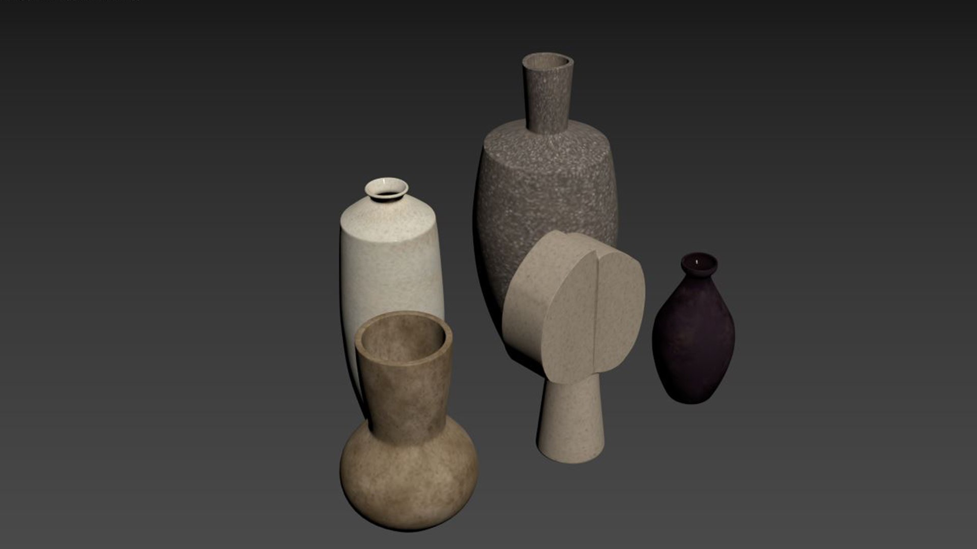 Form Studies Ceramic Vases 3D Model - TurboSquid 2101777