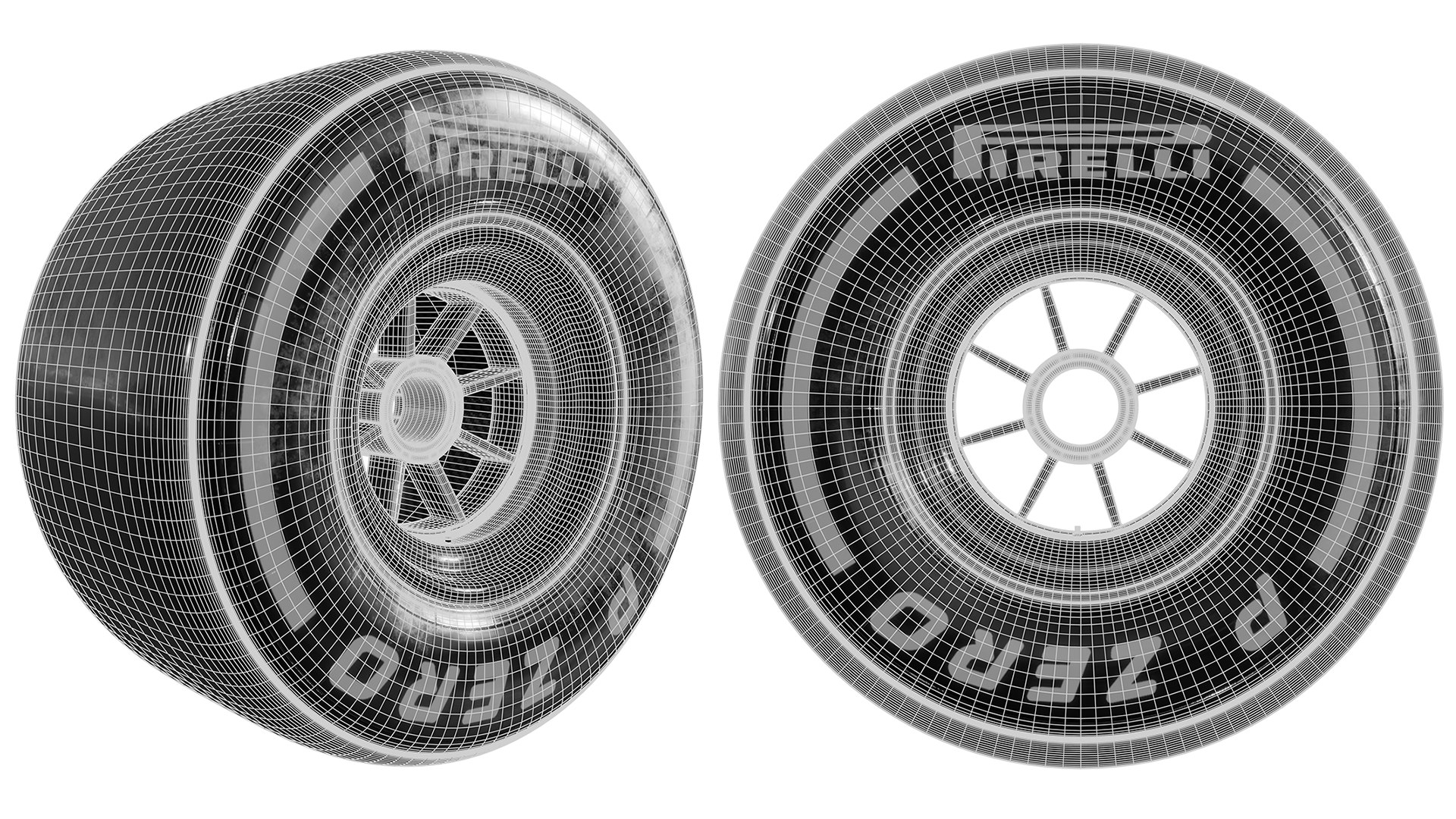 1 Pirelli Tyres 3D Model - TurboSquid 1692395