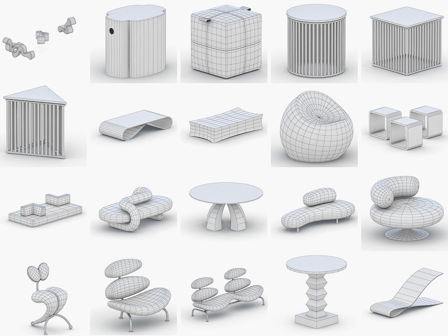 3D interior details elements - model - TurboSquid 1219409