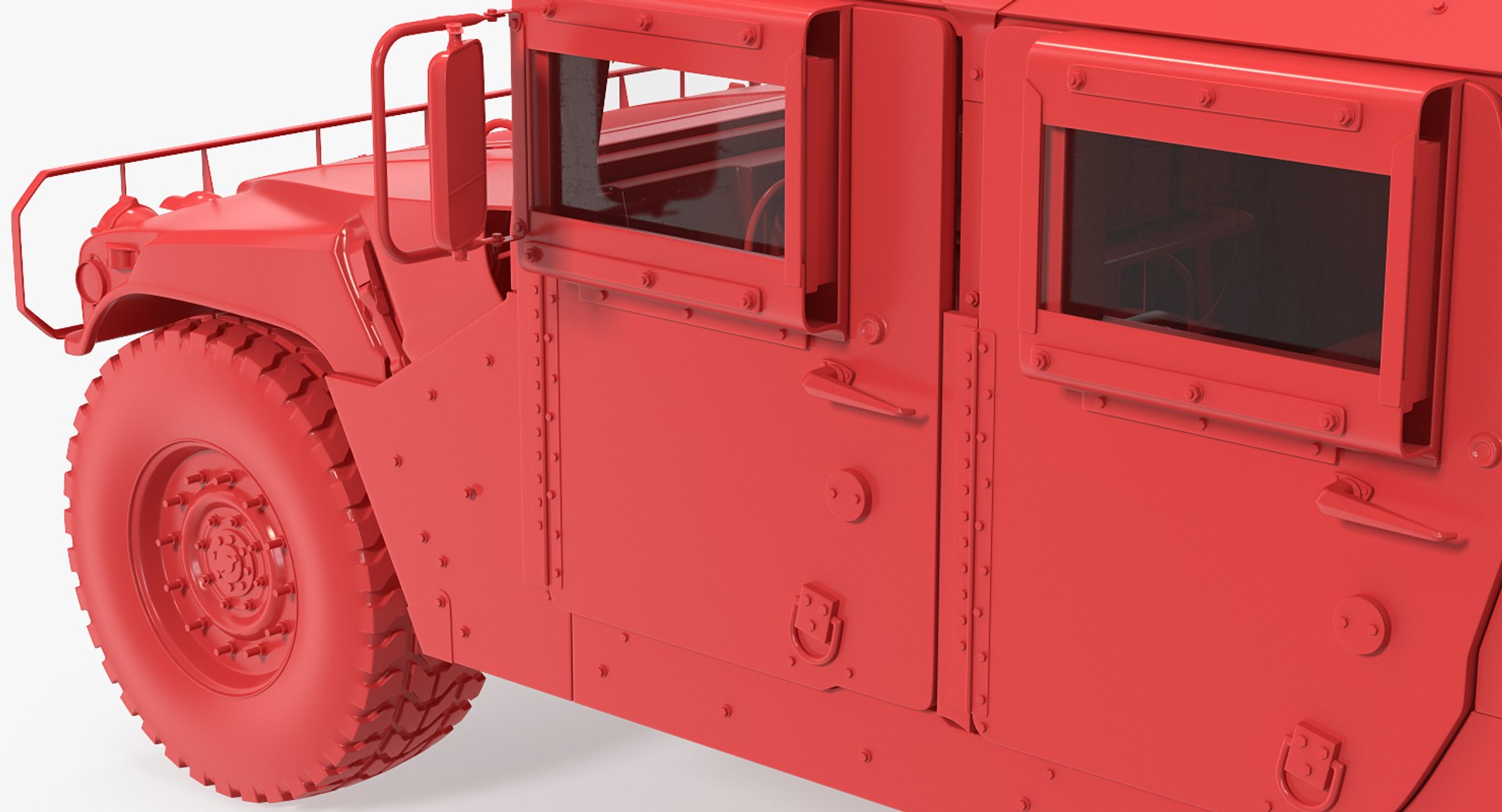 humvee m1151 enhanced armament 3d model