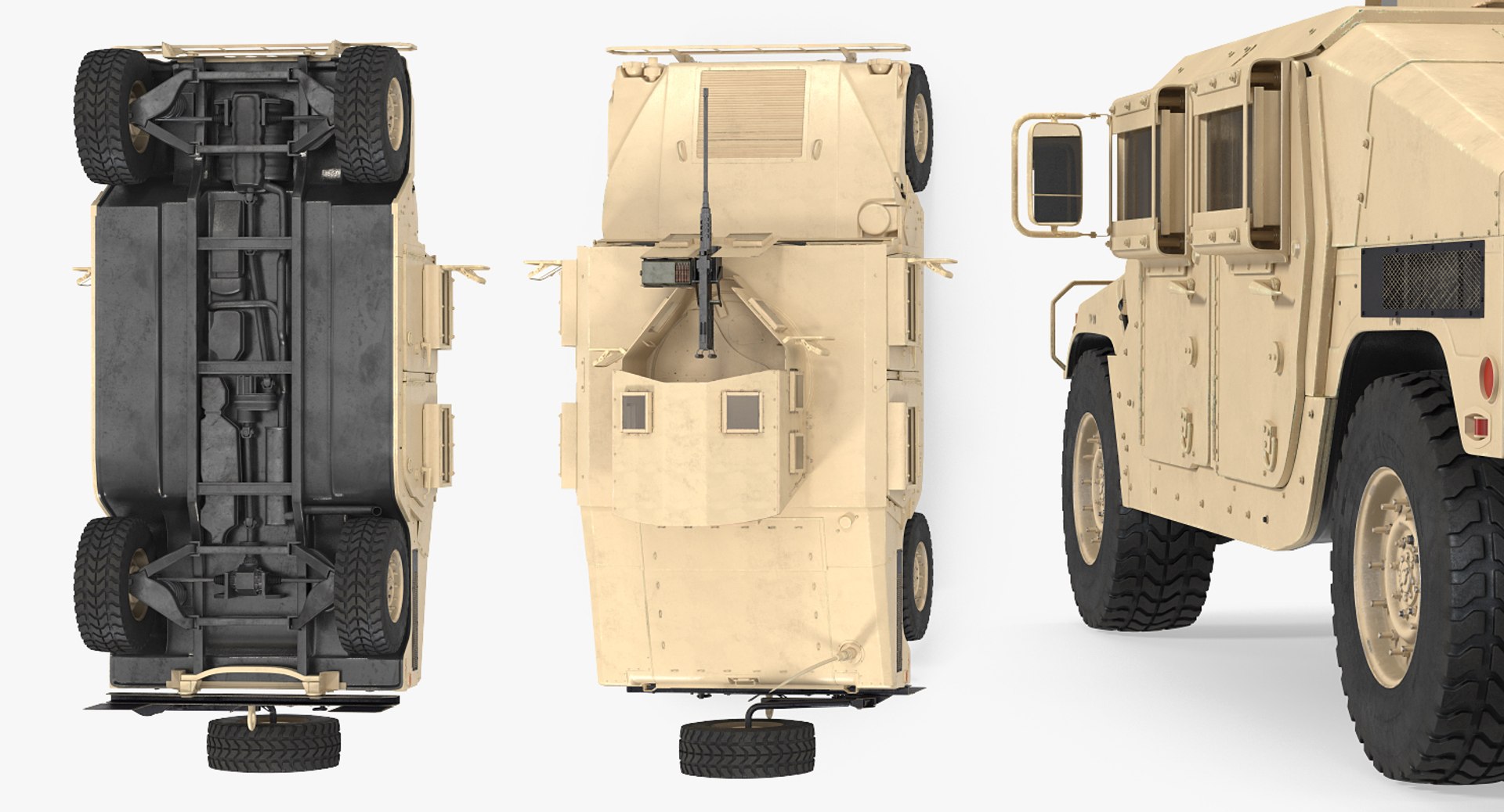 humvee m1151 enhanced armament 3d model