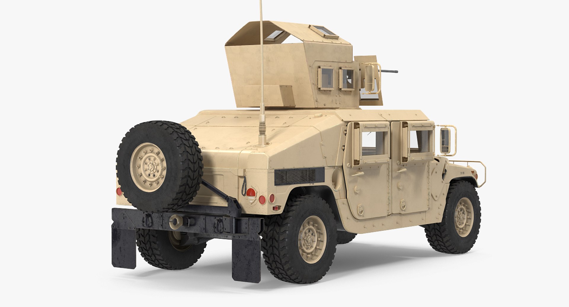 humvee m1151 enhanced armament 3d model