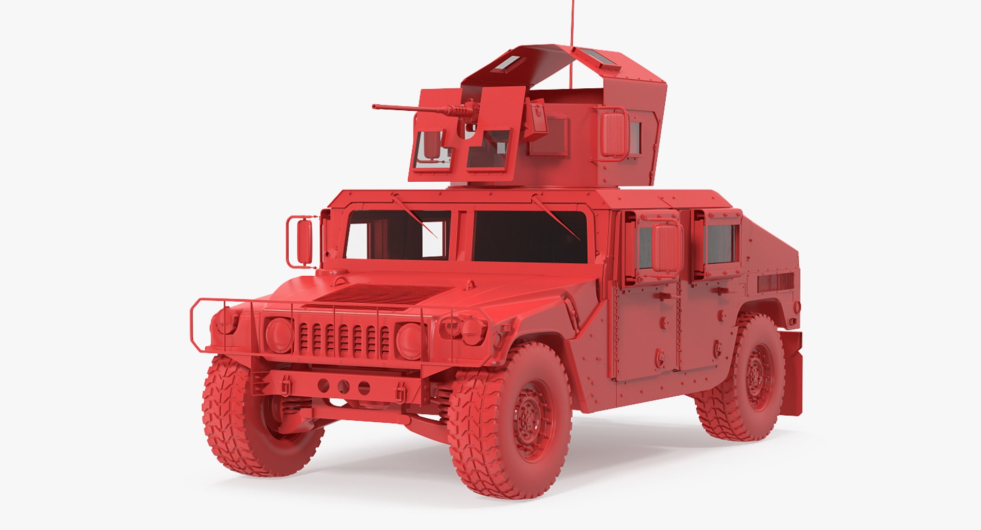 humvee m1151 enhanced armament 3d model
