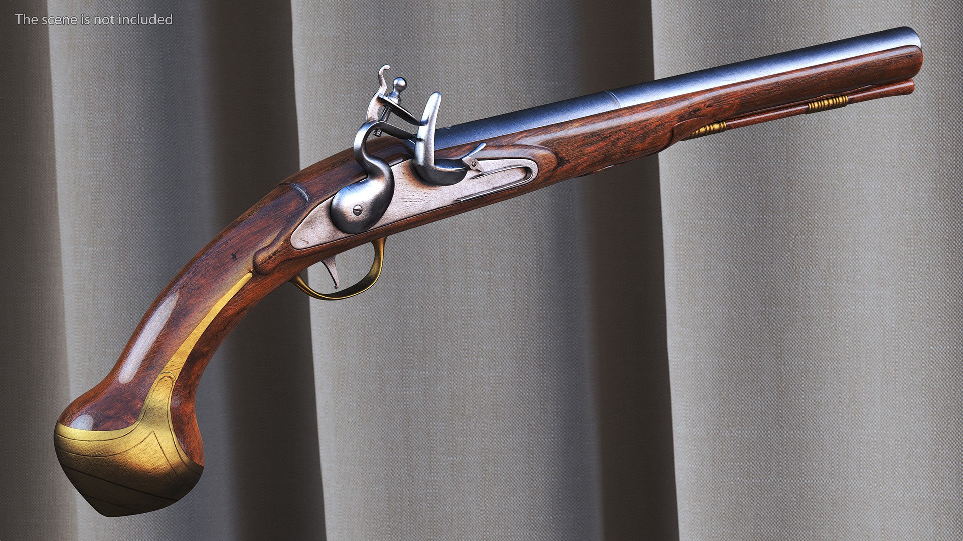 Flintlock Horse Pistol 3D Model - TurboSquid 2162368