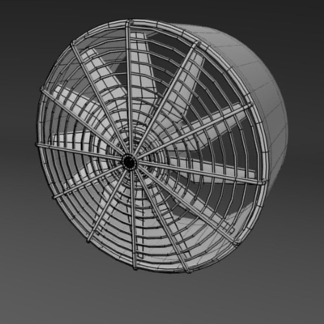 fan large 3d dxf