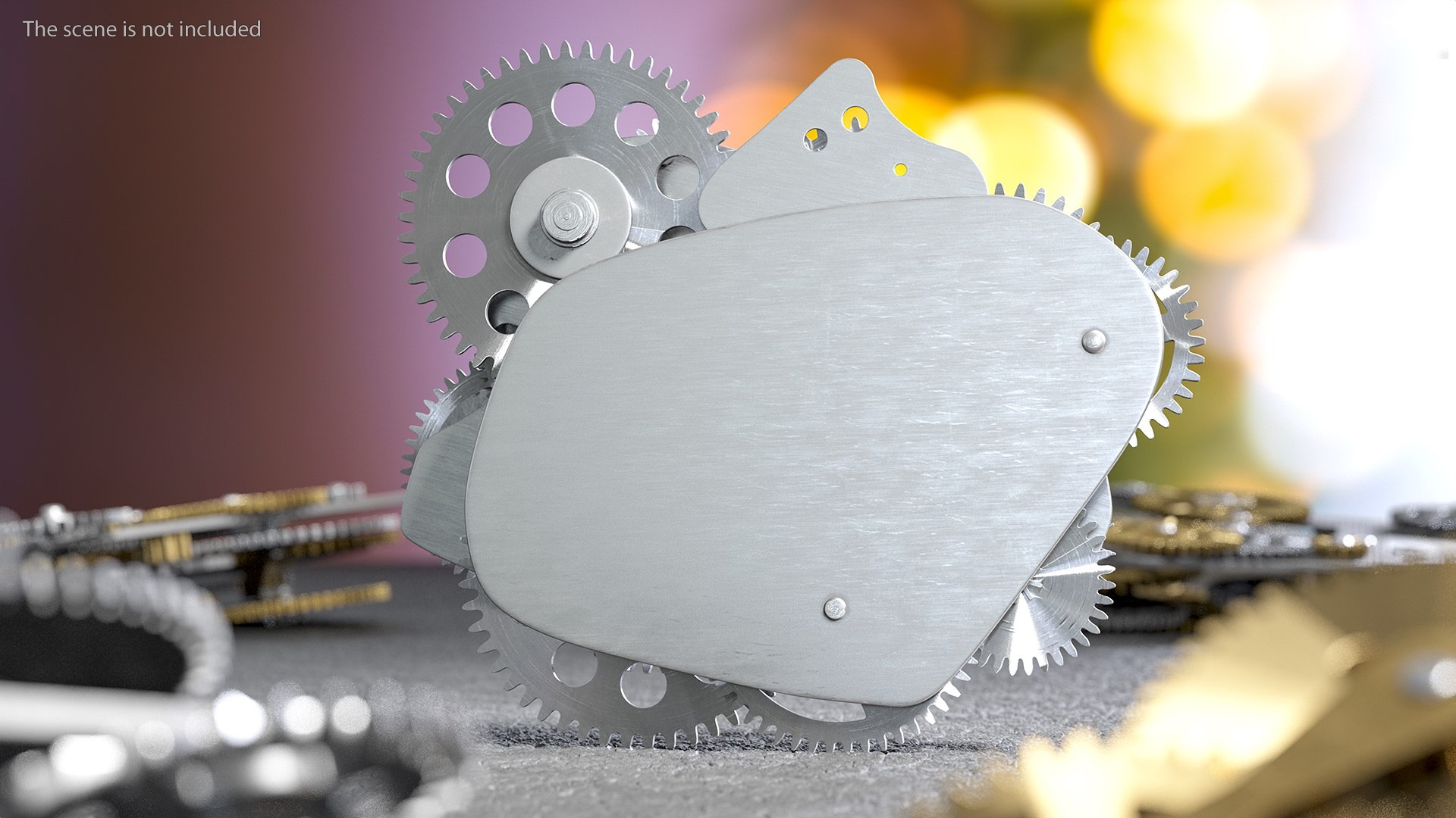 3D Cog Gears Mechanism Silver Model - TurboSquid 1654455