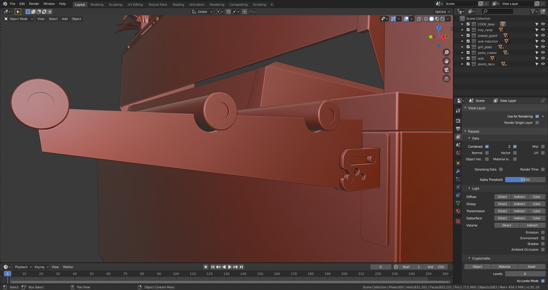 Blanco cook classic front cooker 3D model - TurboSquid 1856741