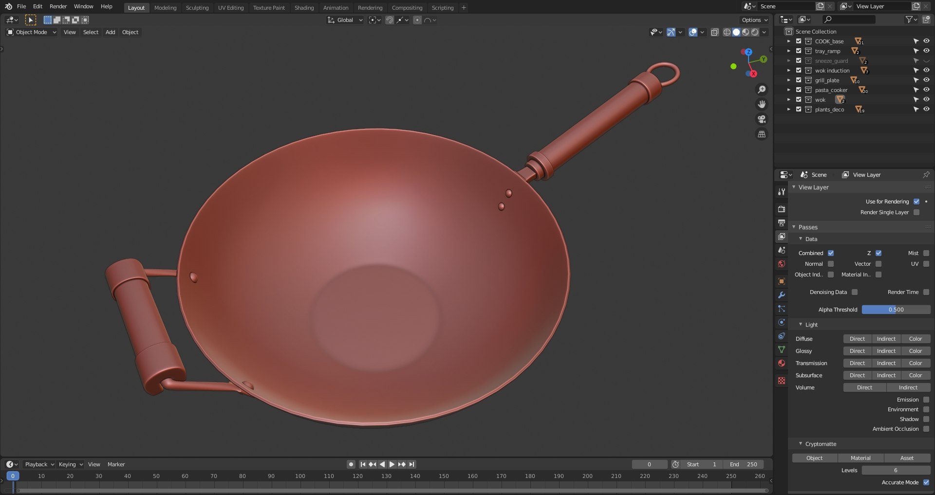 Blanco cook classic front cooker 3D model - TurboSquid 1856741
