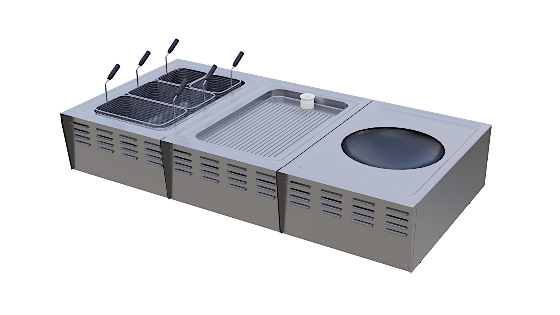 Blanco cook classic front cooker 3D model - TurboSquid 1856741